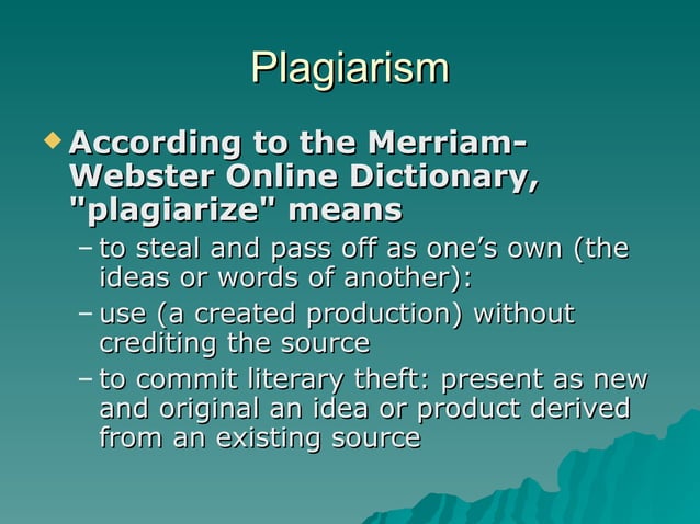 Plagiarism Ppt Teachers | PPT