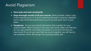 Plagiarism: Detect and Prevent | PPSX