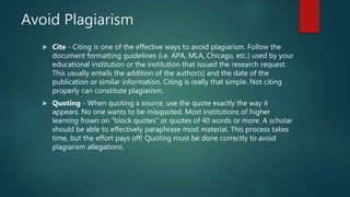 Plagiarism: Detect and Prevent | PPT