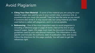 Plagiarism: Detect and Prevent | PPSX