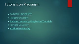 Plagiarism: Detect and Prevent | PPT