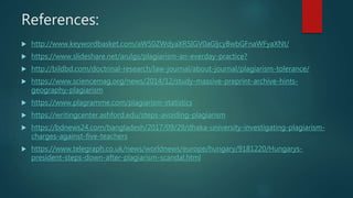 Plagiarism: Detect and Prevent | PPSX