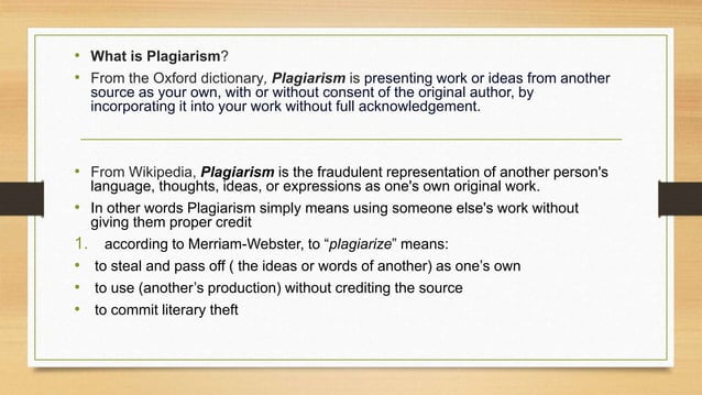 PLAGIARISM Project (4).pptx | Resume Writing and Advice | Job Search