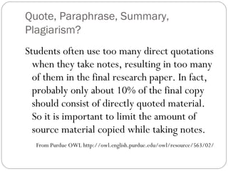 Plagiarism 101 | PPT