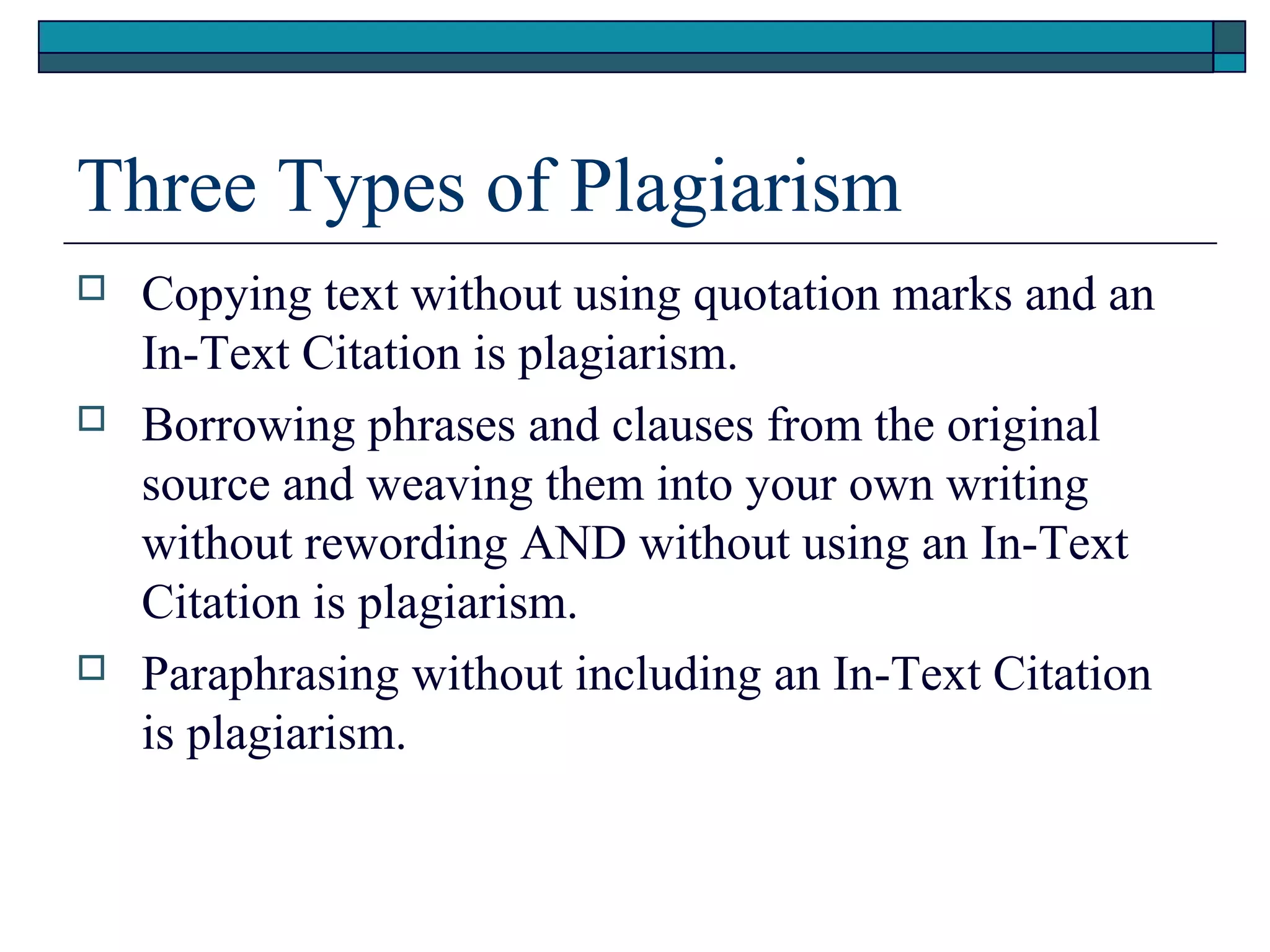 How to Avoid Plagiarism | PPT