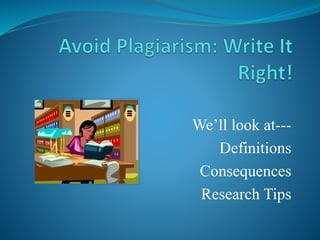 Plagiarism tutorial | PPTX