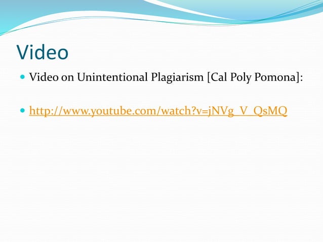 Plagiarism tutorial | PPTX