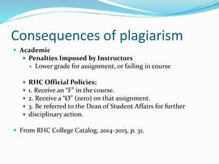 Plagiarism tutorial | PPTX