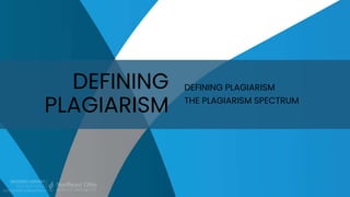 Avoiding Plagiarism Tutorial | PPTX