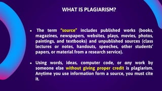 Plagiarism, Types & Consequences | PPTX