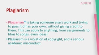 What is Plagiarism? How to Avoid it? | PPT