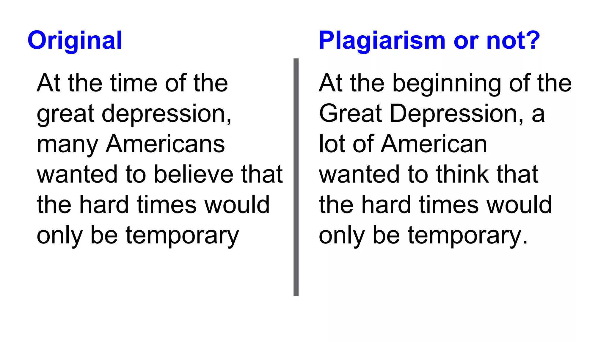 Plagiarism vs. Paraphrase | PPTX