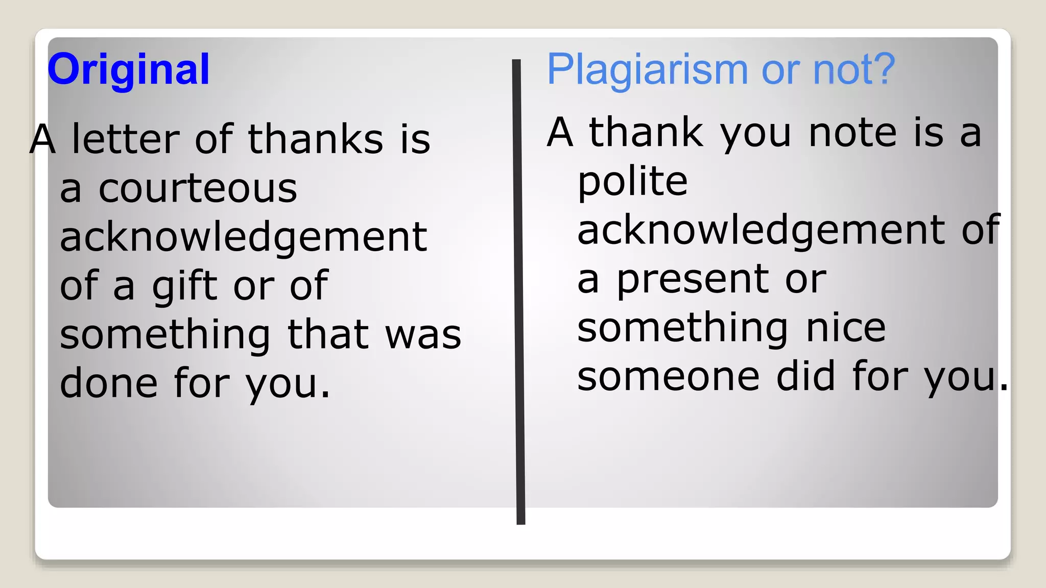 Plagiarism vs. Paraphrasing | PPT