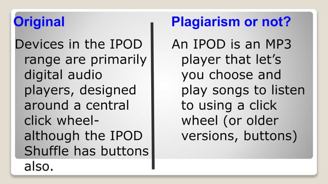 Plagiarism vs. Paraphrasing | PPT
