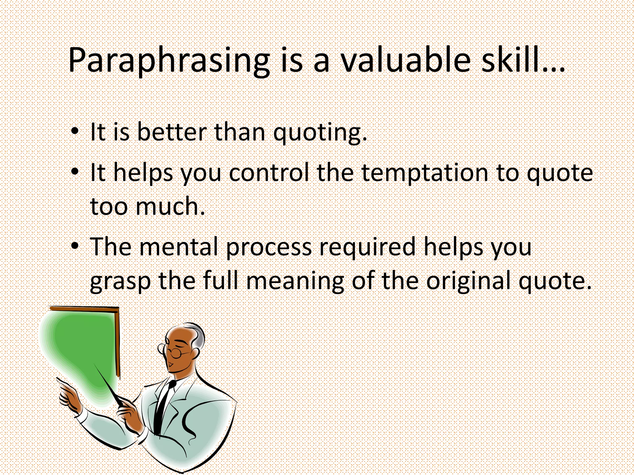Plagiarism vs. paraphrasing | PPTX