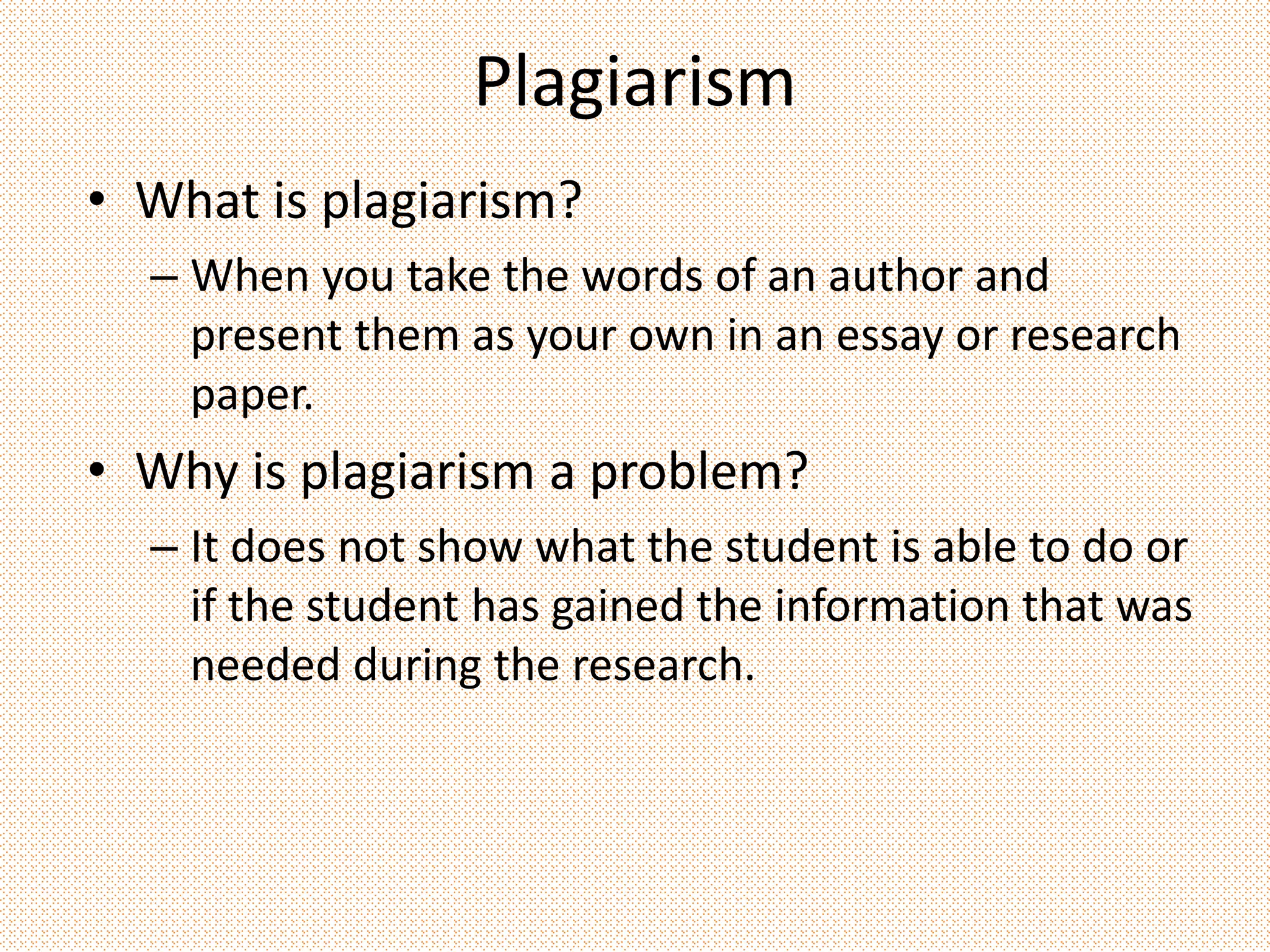 Plagiarism vs. paraphrasing | PPTX