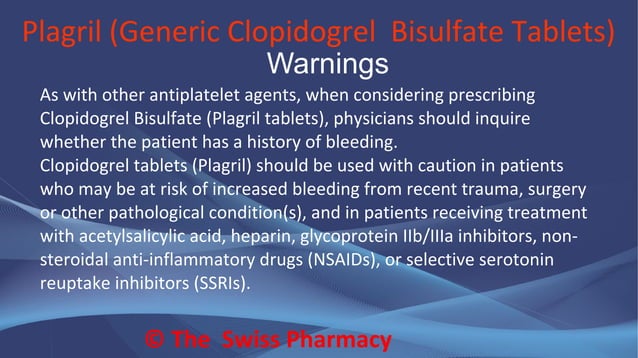 Plagril (Generic Clopidogrel Bisulfate Tablets) | PPT