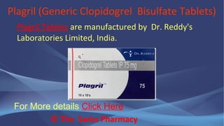 Plagril (Generic Clopidogrel Bisulfate Tablets) | PPT