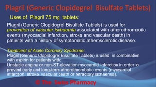 Plagril (Generic Clopidogrel Bisulfate Tablets) | PPT