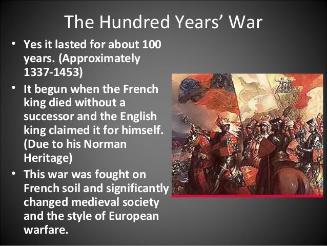 Plague and hundred years war