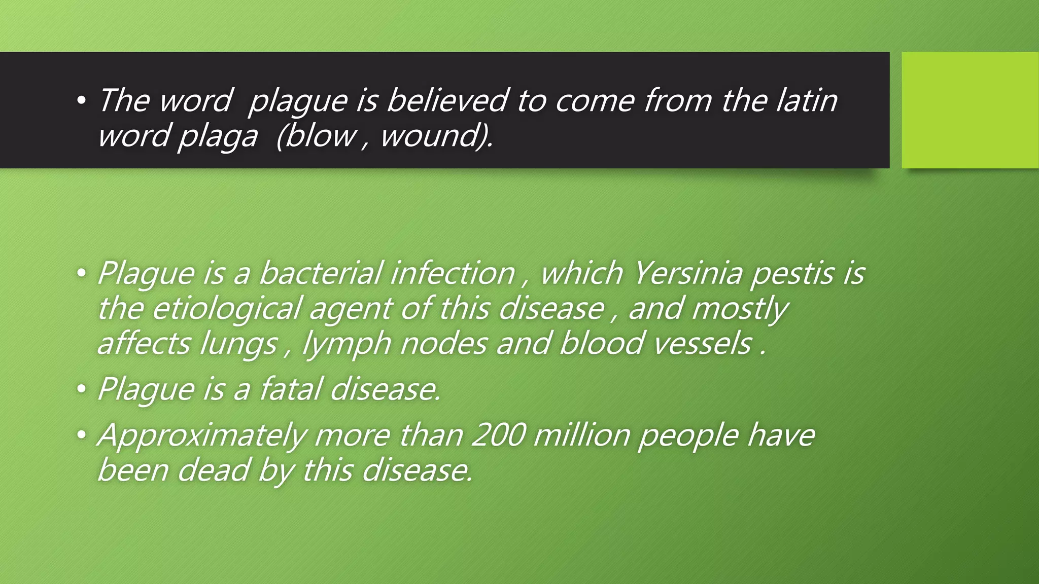 Plague disease | PPTX