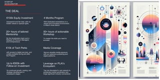 PLAI - Acceleration Program for Generative A.I. Startups | PPTX