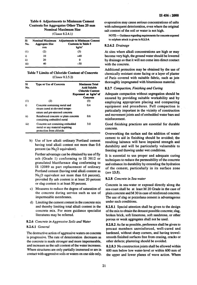 Plain and-reinforced-concrete(IS 456 2000) | PDF