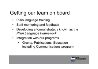 Plain2013 Designing and Developing Plain Language Projects_J Kirby | PPT