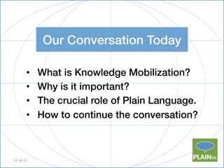 Plain2013 PL and Knowledge Mobilization P Levesque | PDF | Internet ...