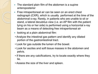 Plain abdomen | PPTX