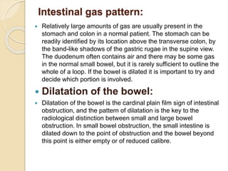 Plain abdomen | PPTX | Digestive Disorders | Diseases and Conditions