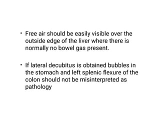 PLAIN ABDOMINAL X-RAY. in radiology report | PPT