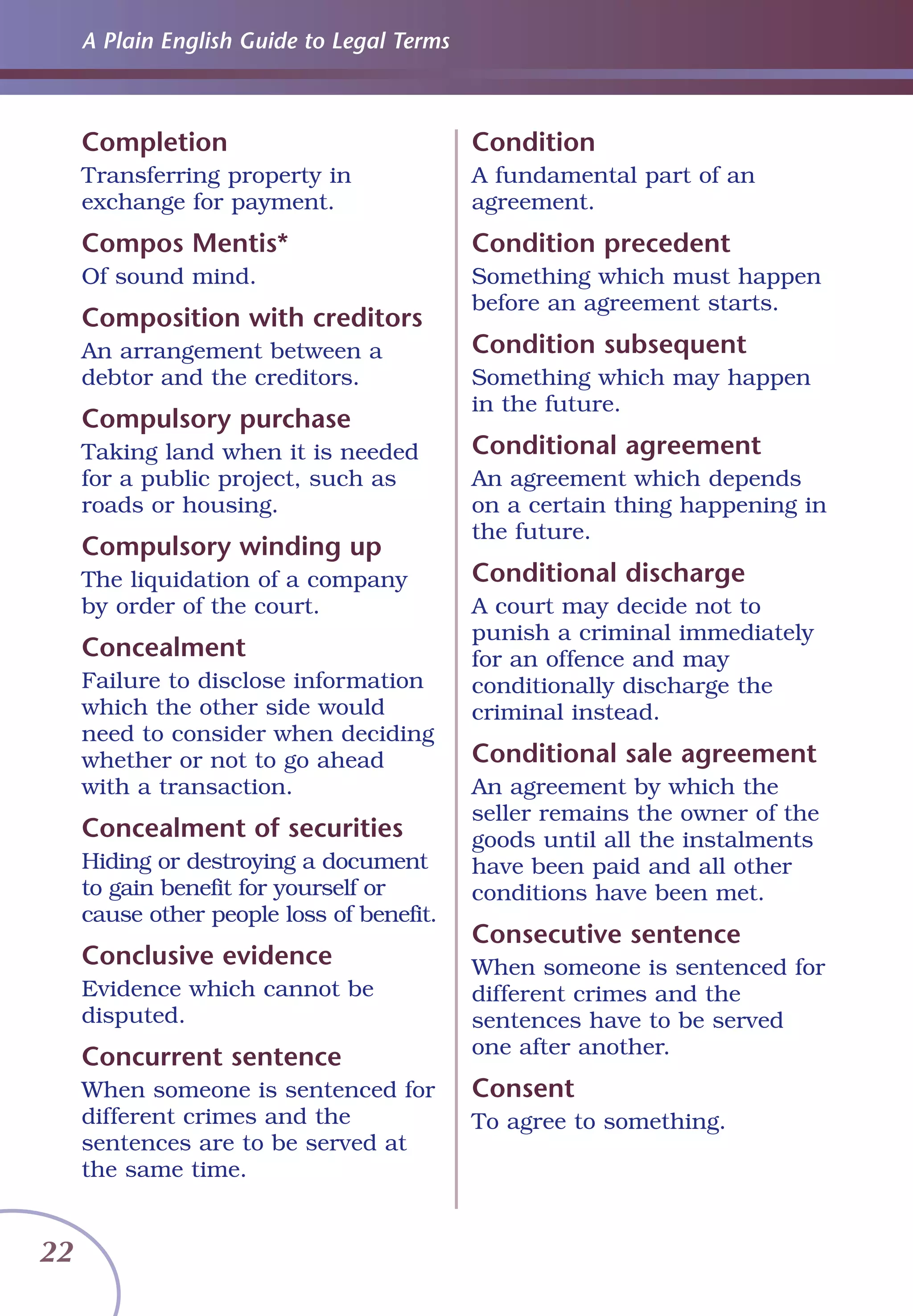 Plain eng guide to_legal_terms | PDF