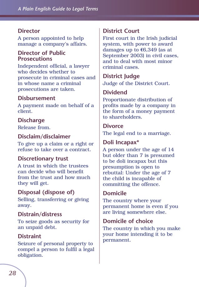Plain eng guide to_legal_terms | PDF | Adult Education | Education