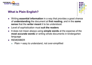 Plain english | PDF