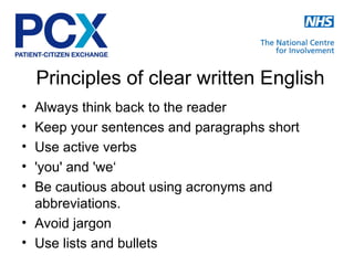 Plain english presentation | PPT