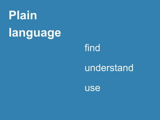 Plain Language: Writing so voters understand | PPT