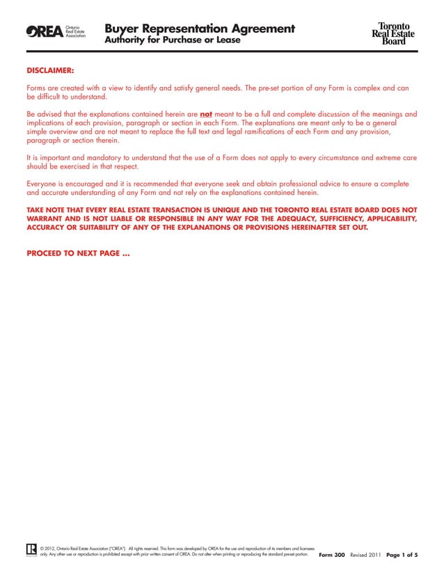 Buyer Representation Agreement Summary | PDF