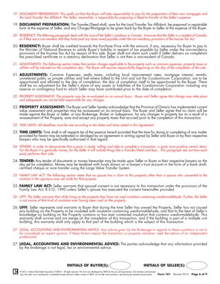 Condominium Agreement Ontario | PDF | Real Estate Buying and Selling | Real Estate