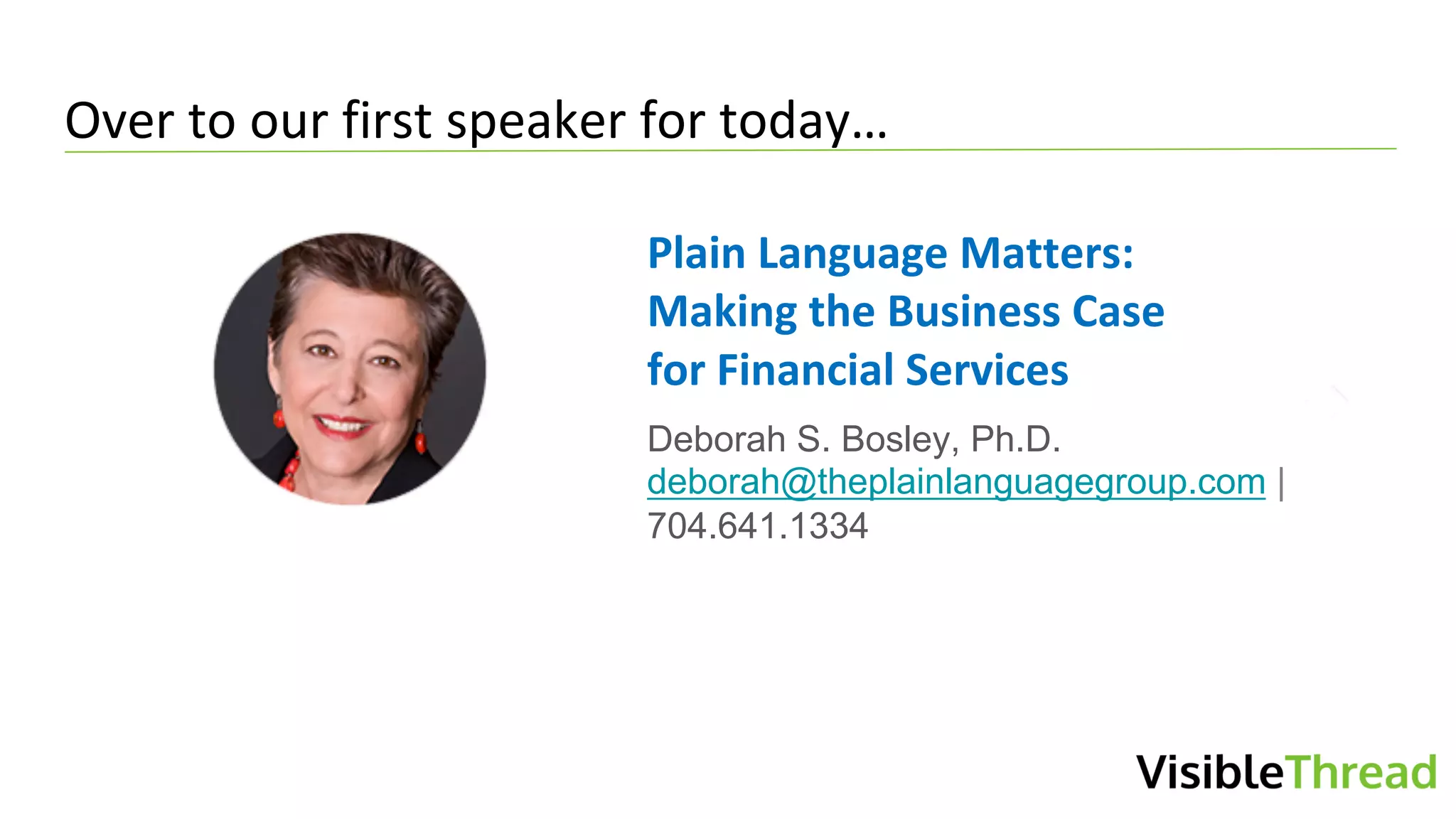 Plain Language Matters | PPT