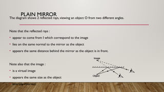 PLAIN MIRRORS AND SPHERICAL MIRRORS.pptx