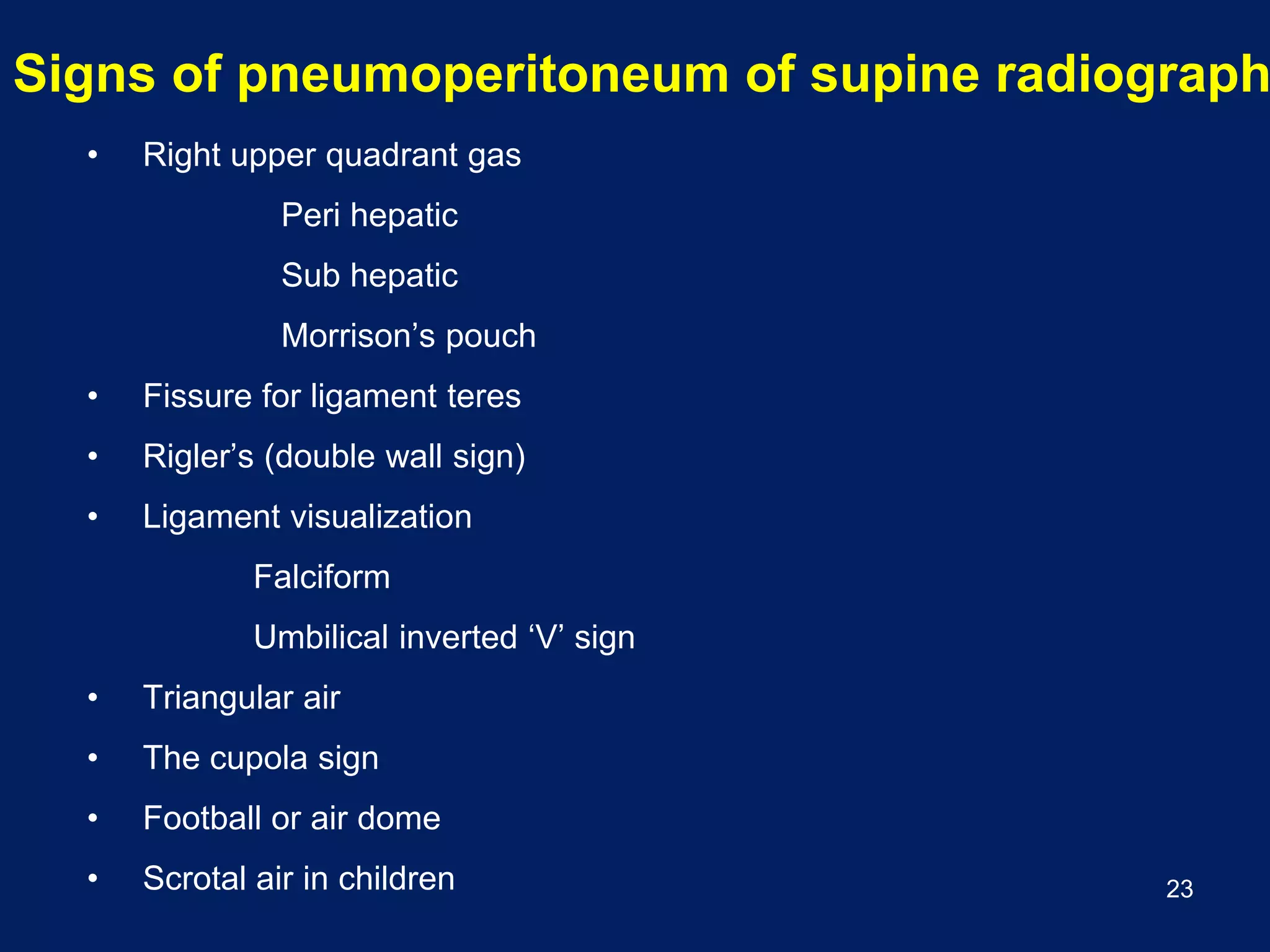 Plain picture in acute abdomen | PPTX