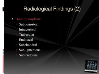 Plain radiological findings of primary hyperparathyrodism | PPTX