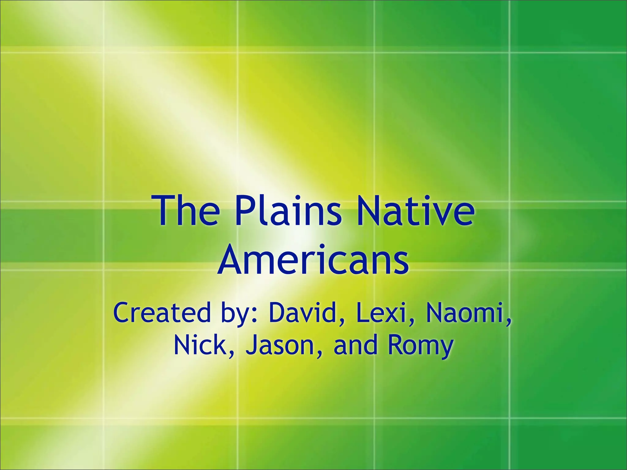 Plains Native Americans | PDF