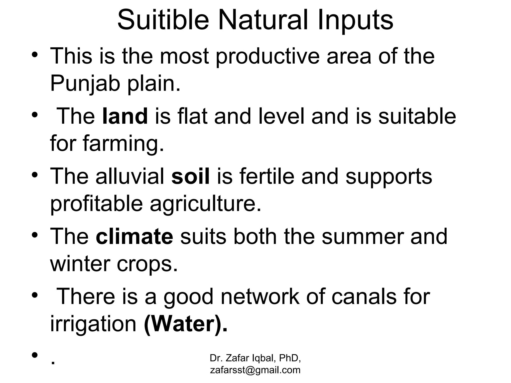 Plains of Pakistan by Dr. Zafar iqbal | PPT
