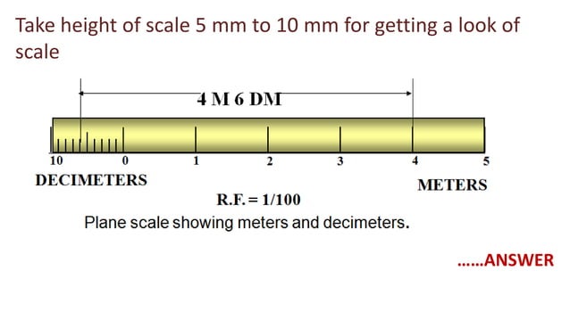 Plain Scale And Diagonal Scale Engineering Graphics Pptx 3 D Graphics Computer Software