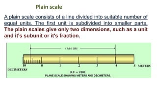 Plain scale and Diagonal Scale Engineering Graphics | PPTX