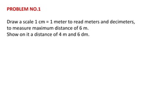 Plain scale and Diagonal Scale Engineering Graphics | PPTX