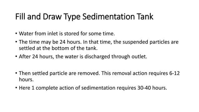 Plain sedimentation tanks ,Types & Design considerations | PDF ...