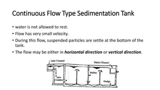 Plain sedimentation tanks ,Types & Design considerations | PDF